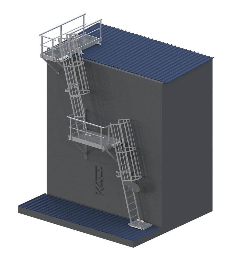 Fixed Rung Ladders | Katt Ladder Systems - Goleman Group