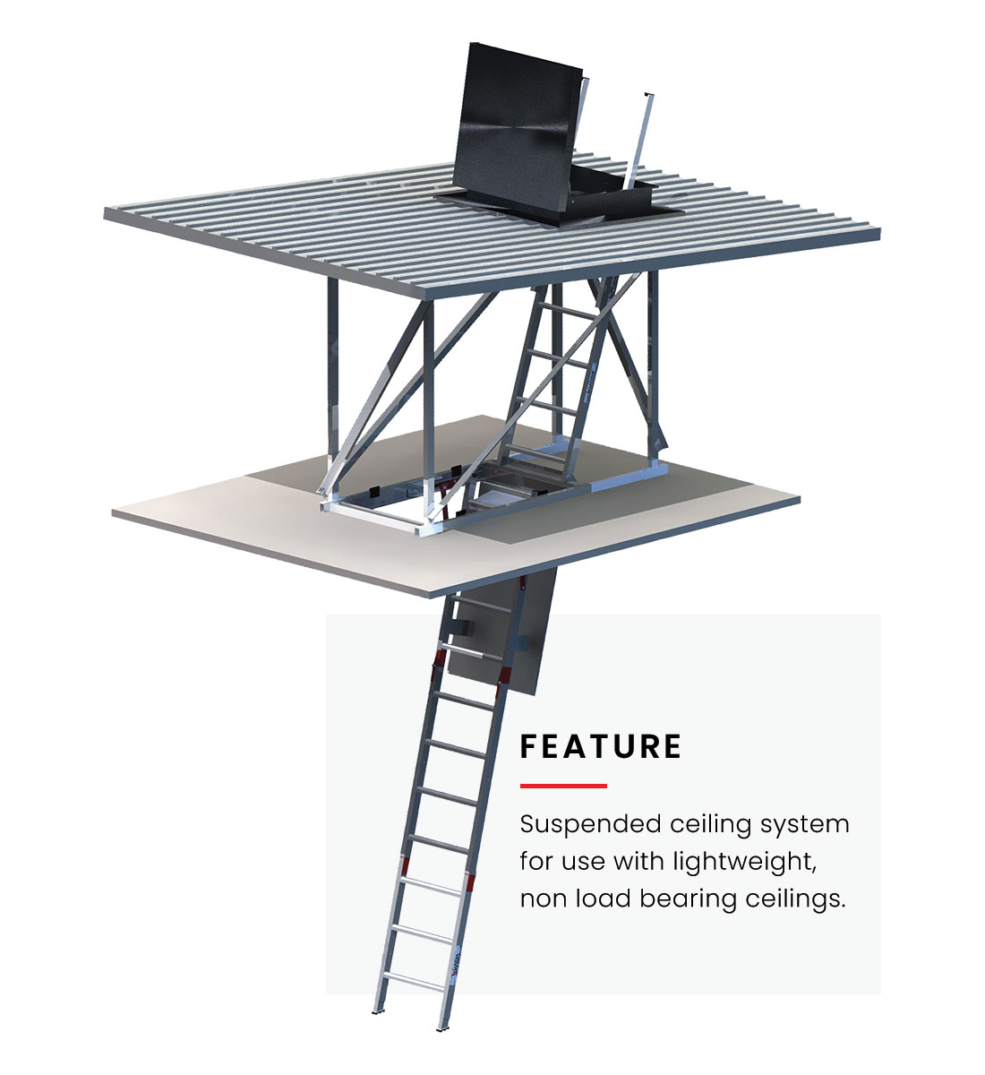 Fold Down Ladders | Vista Fold-down Ladders | - Goleman Group